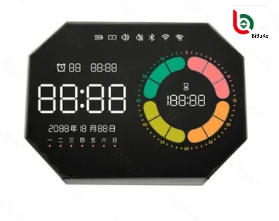 Quality Custom Shape VA LCD Display with 4 Digit Color Segmented Zebra Screen for for sale