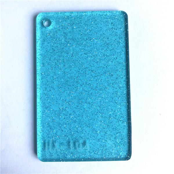 Quality Light Blue Clear Acrylic Glitter 36 X 36 Acrylic Sheet For Kitchens 1.2g/Cm3 for sale