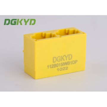 Quality 100 BASE Integrated Magnetics RJ45 Connector Tab Down for Telecom connection for sale