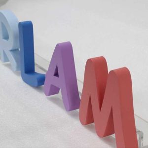 Quality Beauty Salon Open 3D Letter Sign Advertising Laser Cut Metal Logo 3cm Thickness for sale