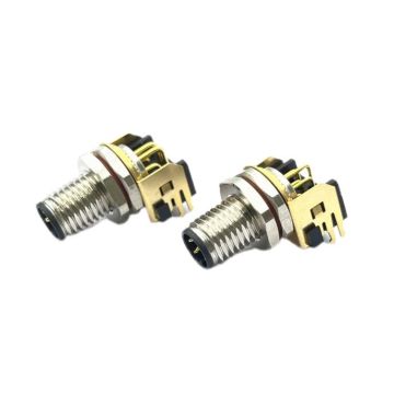 Quality M2-M8 Sensor Connector Receptacle PCB Socket Right Angle Panel Mount for sale