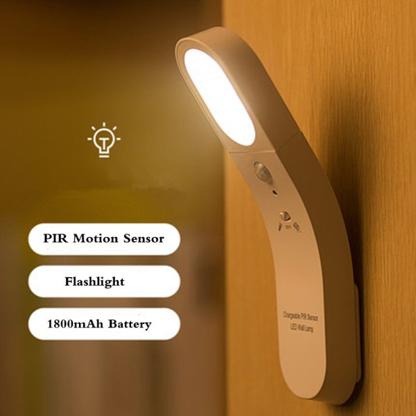 Quality 1W Induction Night Light Built In USB Rechargeable Night Lamp With Motion Sensor for sale