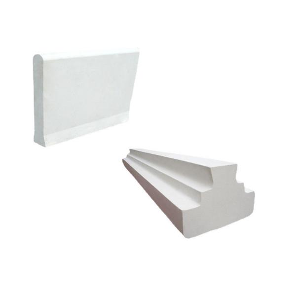 Quality High Al2O3 and SiO2 Content % Quartz Ceramic Pieces for Float Glass Kiln Gate for sale