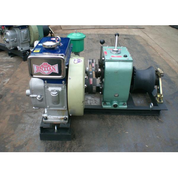 Quality 3 Ton 6HP Diesel Engine Power Cable Winch Puller Coming With Steel Rope for sale