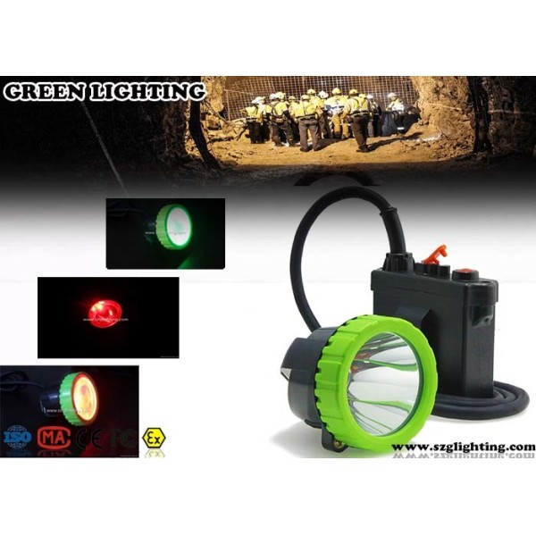Quality 50000 Lux Led Headlamp Rechargeable , 4 Color Lighting Miners Cap Lamp for sale