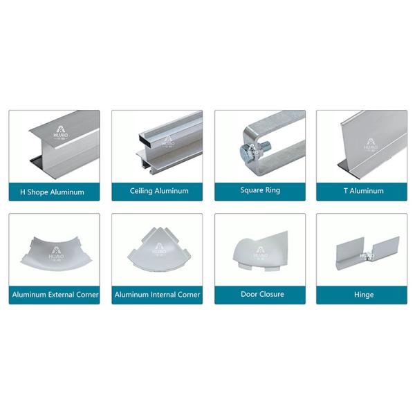Quality Modular Cleanroom Clean Engineering Fireproof Aluminum Profiles for sale