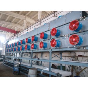 Quality Horizontal Conveyor Belt Rubber Sheet Cooling Machine Electric Powered for sale