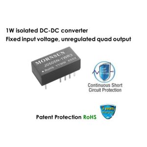 Quality 1000VDC DC DC Converter Automotive J0505N-1WR3 1W Isolated Fixed Input Voltage for sale