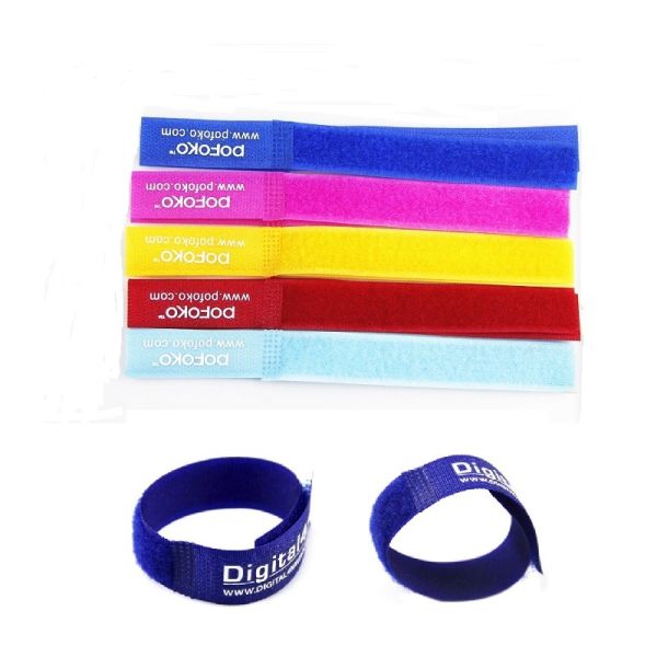 Quality Wide Application Colorful Hook and Loop Cable Tie  Adjustable Strap for Cable Tie for sale