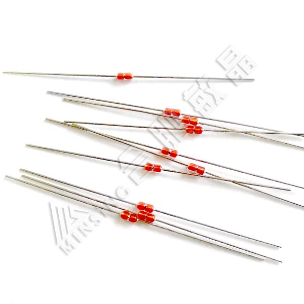 Quality Precision Glass-Encapsulated NTC Thermistors with Axial Leads for sale