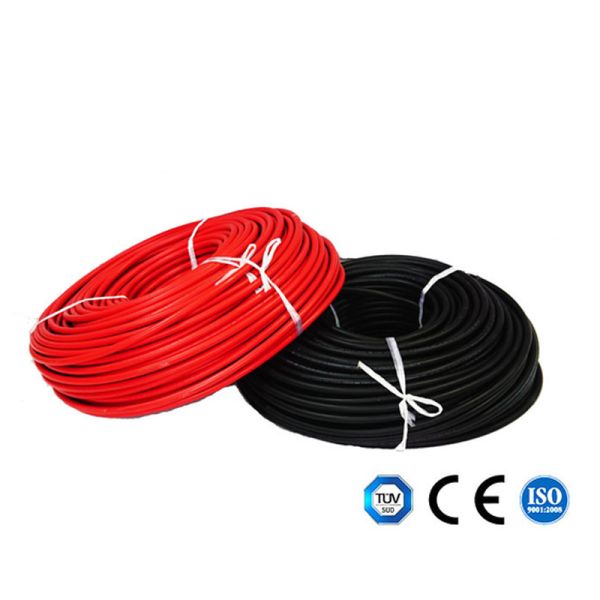 Quality TUV 2.5mm2 PV Photovoltaic Cable DC Solar Power Cable double XLPE tinned copper for sale