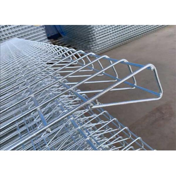Quality 100x300mm BRC Roll Top Welded Mesh Fence Panels Triangle Bending for sale