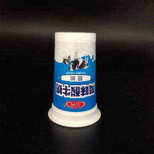 Quality 350ml Disposable Plastic Yogurt Cup 9g Ice Cream Container for sale