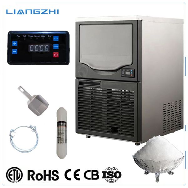Quality Design LZ-220 Granular Ice Machine with 100kg Daily Yield and 30kg Ice Storage for sale