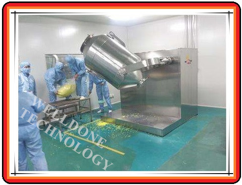 Quality Metal Dry Mixing Equipment , Pharmaceutical Powder Industrial Mixer Machine for sale