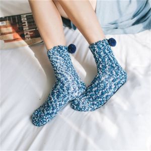 Quality Multicolor Funny Cute Daily Winter Floor Socks for Ladies Coral Fleece Women for sale