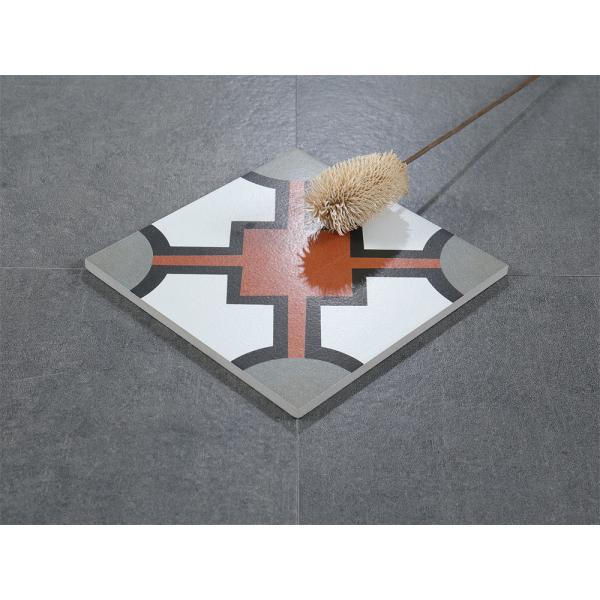 Quality 20x20cm Red Gray Ceramic Rustic Tile for Indoor Floor for sale