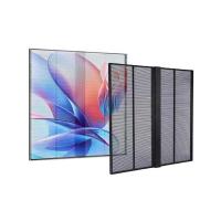 Quality Glass LED Screen P3.91-7.81 HD Transparent Advertising transparent LED Screen for sale