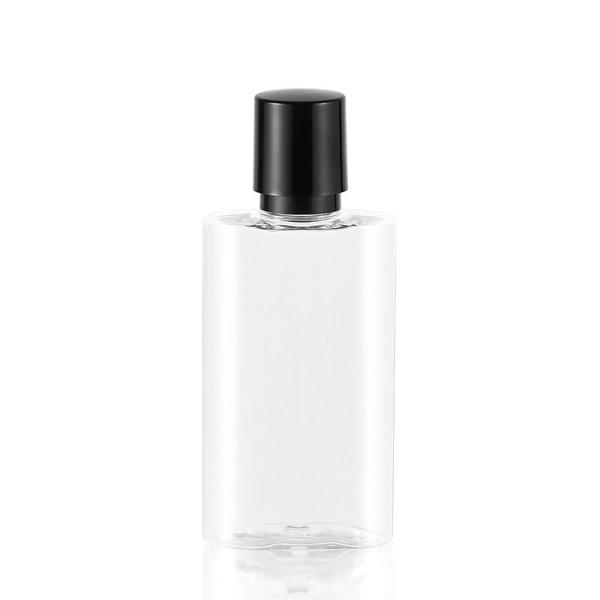 Quality Transparent Plastic Screw Top Jar 70mm Width Airless Leakproof for sale