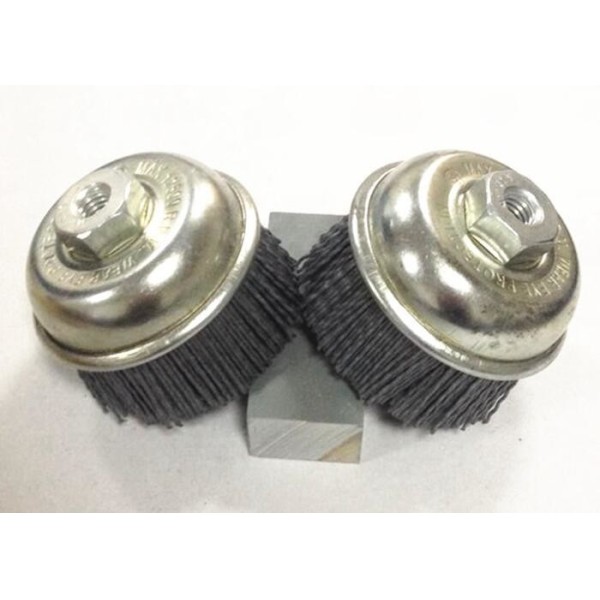 Quality 3 Inch OD Nylon Abrasive Cup Brush , Silicon Carbide Nylon Bristle Brush for sale