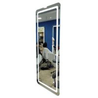 Quality Barber Shop LED Light Wall Mirror Easy Cleaning Modern Design Fog Resistant for sale
