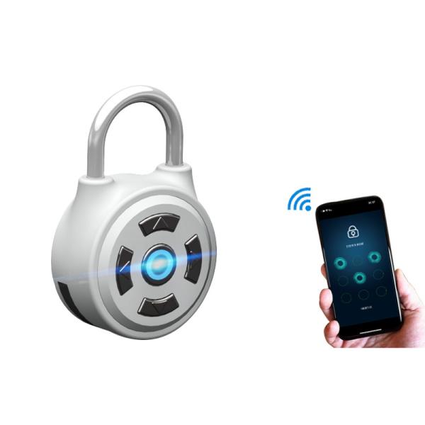 Quality OEM Acceptable Led Light Display Keyless Smart Bluetooth Pad Lock for sale