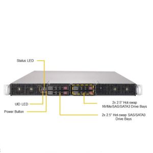 Quality Intel Xeon Processor Superserver Rack Server 1u Dual 3 GPU Sys-1029gp-Tr by for sale