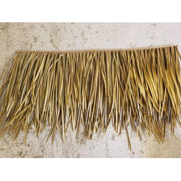 Quality Plain PVC Material Component Natural Looking Roofing Decorative Plastic Thatch for sale