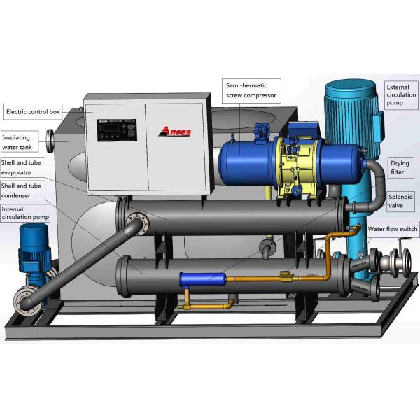 Quality 75 Ton Water Cooled Central Chiller for sale
