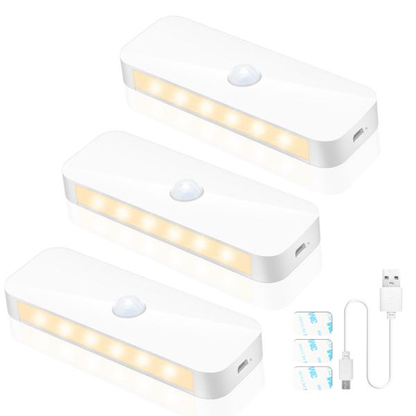 Quality Magnetic Cabinet Battery Powered Sensor Light DC5V Stick On 150 Lumen for sale