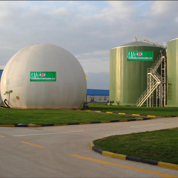 Quality Double Membrane Biogas Holder With Anti Corrossion Special PES PVC PDFE Material for sale