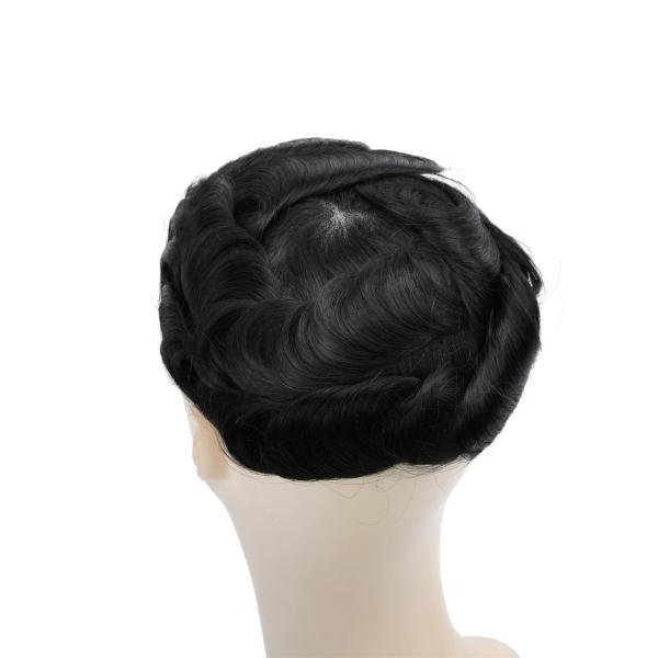 Quality Customizable Mens Toupee Hair Adhesive Attachment Method for sale