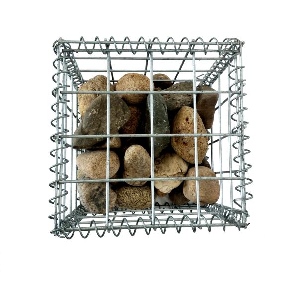 Quality 1x1x1m Galvanized Welded Gabion Box PE Coated for sale