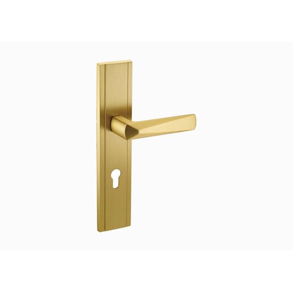 Quality Brass Luxury Lever Door Handles 130mm 63mm for Front Door for sale