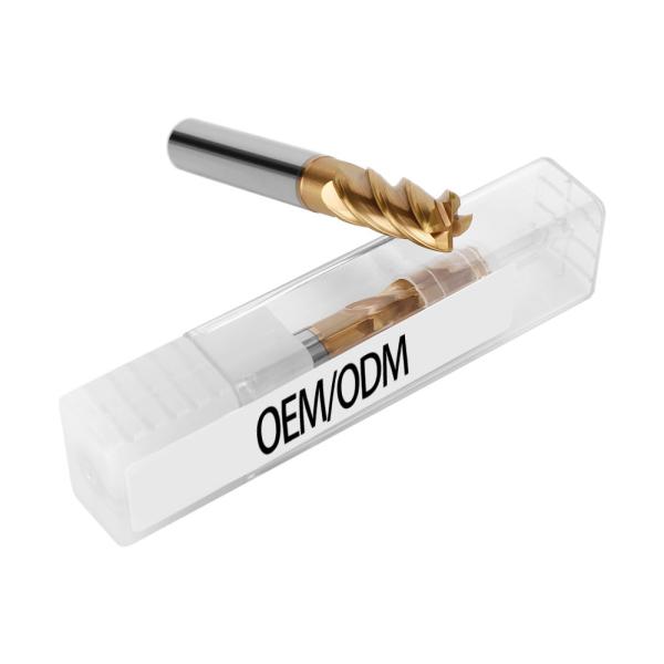 Quality Cemented Carbide 38 Spiral Angle 4 Flute Corner Radius End Mills for sale