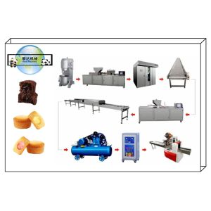 Quality PD600 Full Automatic Cup Cake Madeline Production Line,Cup Cake Processing Line for sale
