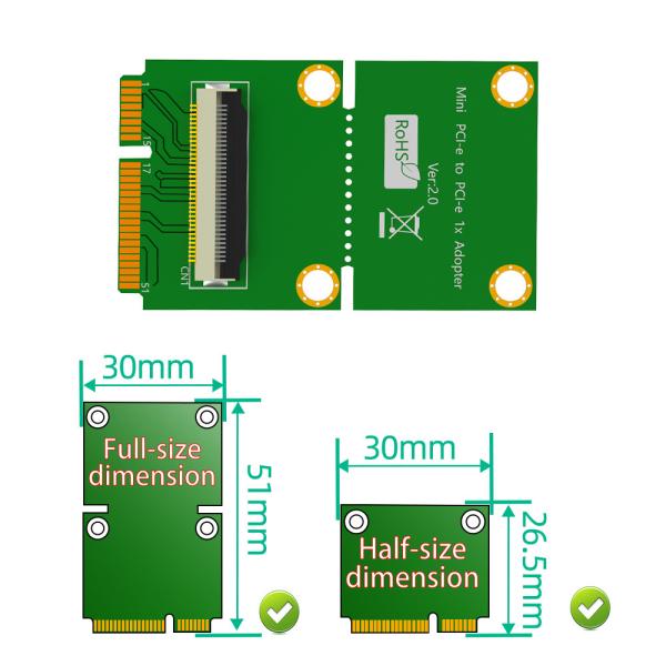 Quality Horizontal Mini PCI-E To PCI-E Express X8+USB Riser Card With High Speed FPC for sale