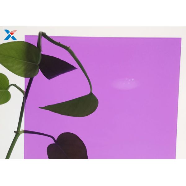 Quality Translucent Purple Colour Plastic Sheet 1.2g/cm3 Density for sale