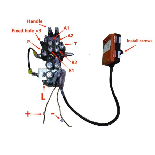 Quality Wireless Remote Control Multiway Valve Straight Through Style 24V for sale