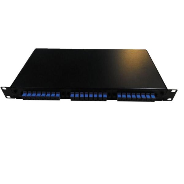 Quality 1U SC Simplex 24 Ports ODF Fiber Optic Patch Panel 2 Splice Tray FTTH FTTX for sale