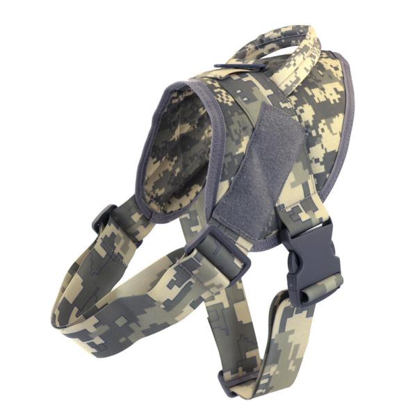 Quality Black Personalized Tactical Dog Harness 90cm 1000D Nylon for sale