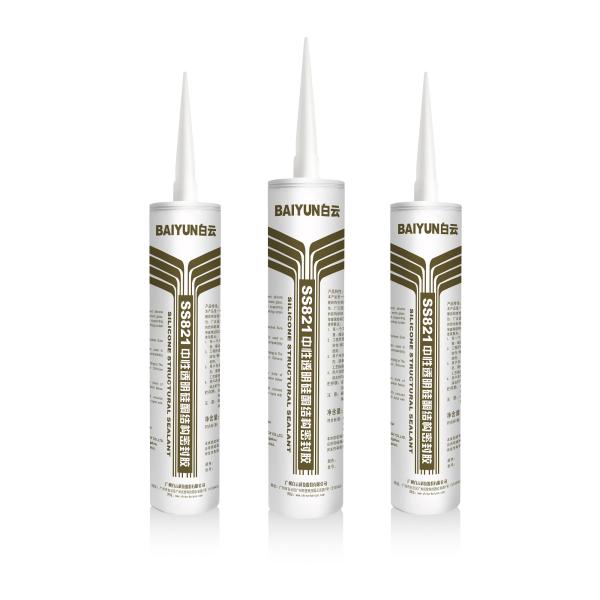 Quality SS821 Clear Silicone Structural Sealant 300ml Glass Window Glazing Silicone for sale