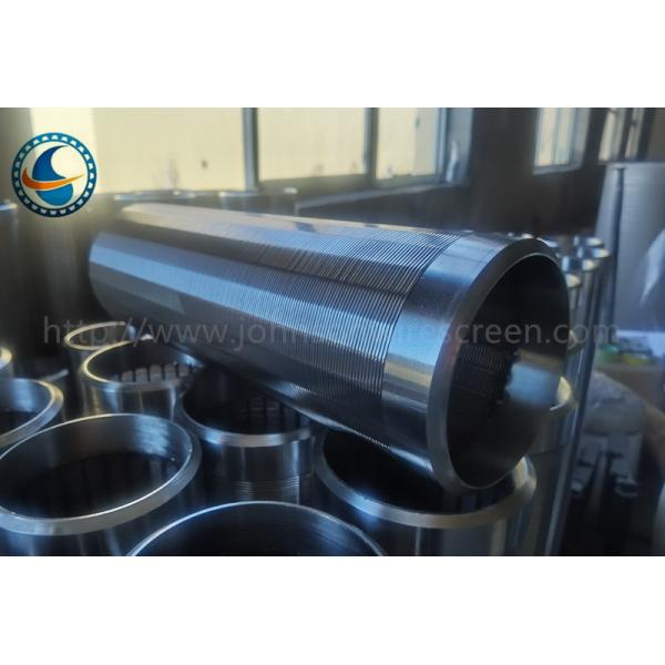 Quality Gas Wire Wrapped Well Screen Welded Ring / Thread Couplings / Flange Supported for sale
