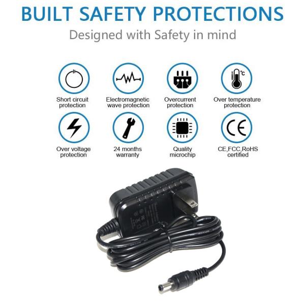 Quality 1A Adjustable 3-12V DVR Adaptor DC 12V 2A Output AC-DC Switching Power Adapter for sale