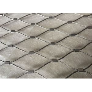 Quality Flexible Handrail Fences Balustrade Cable Mesh , Stainless Steel Cable Mesh for sale