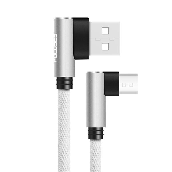 Quality Focuses 90 Degree Micro USB Data Transfer Cable For Mobile Phone for sale