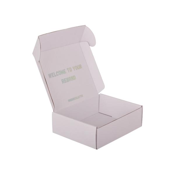 Quality Custom Logo White Packaging Paper Box Hot Stamping 250gsm 300gsm for sale