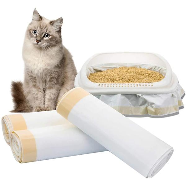 Quality Jumbo Drawstring Scented LDPE Cat Litter Liner Bags for sale