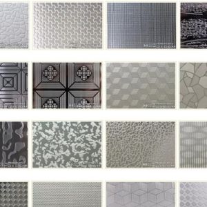 Quality BA 304 1*2M Wall Panels Stainless Steel Sheet Coil Water Ripple Hammered for sale