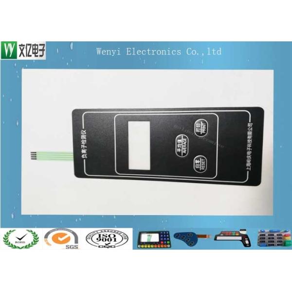 Quality Textured Matte Finish Overlay Flat Membrane Switch With 9448A Back Adhesive for sale